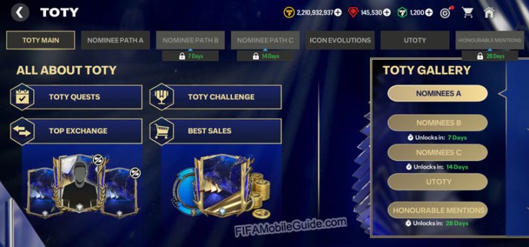 FC Mobile 24: TOTY (Team of the Year) Event Guide - FIFAMobileGuide.com