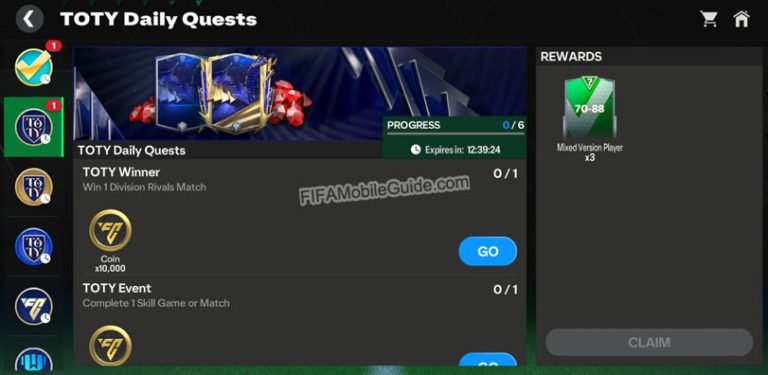 FC Mobile 24: TOTY (Team of the Year) Event Guide - FIFAMobileGuide.com