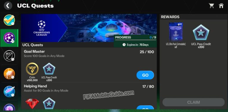 FC Mobile 24: UCL Road to the Final (RTTF) Event Guide - FIFAMobileGuide.com