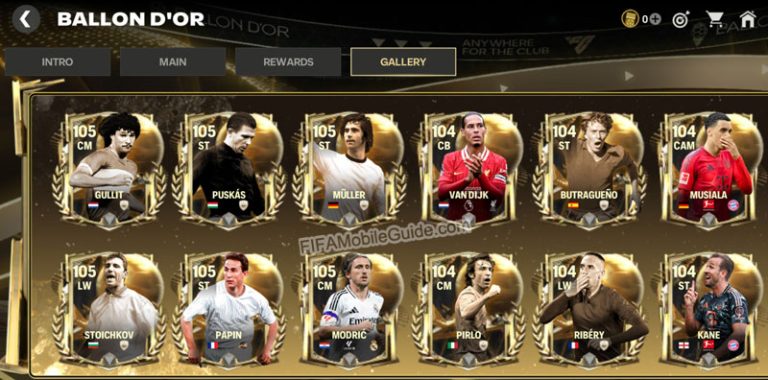 FC Mobile 25 Ballon d'Or Event Guide