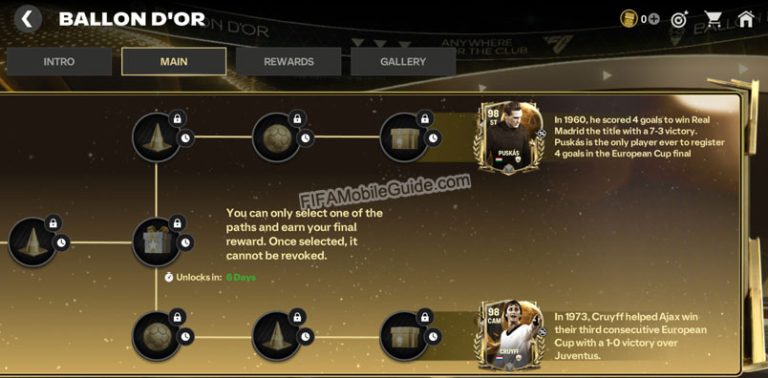 FC Mobile 25 Ballon d'Or Event Guide