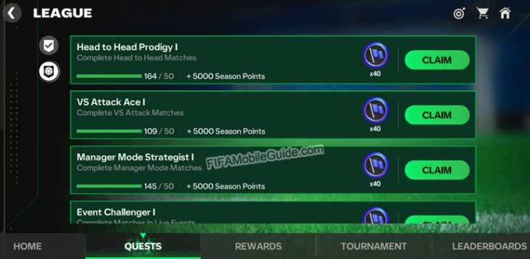 FC Mobile 26 Leagues Guide