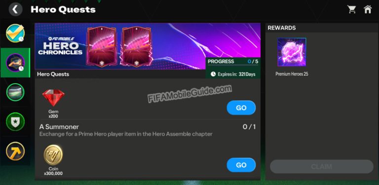 FC Mobile 26 Heroes Chronicles Event Guide