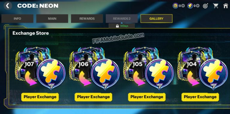 CODE: NEON Event Guide - FIFAMobileGuide.com