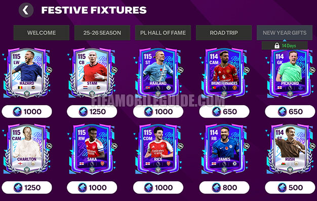 FC Mobile 26 Festive Fixtures Guide